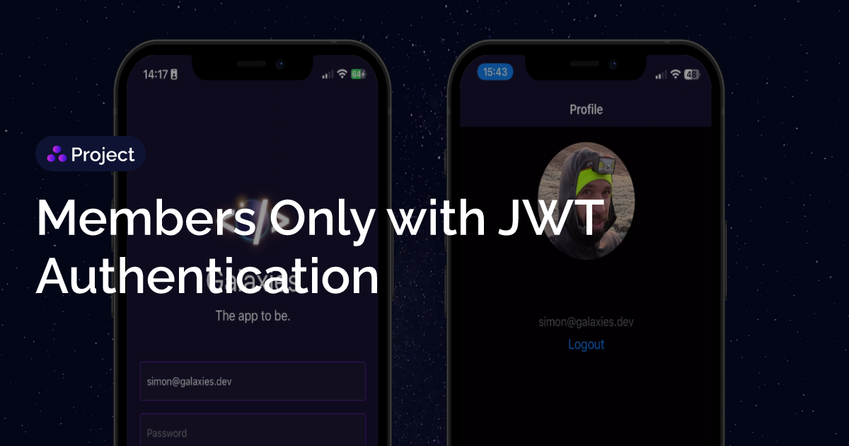 Members Only with JWT Authentication | Galaxies.dev