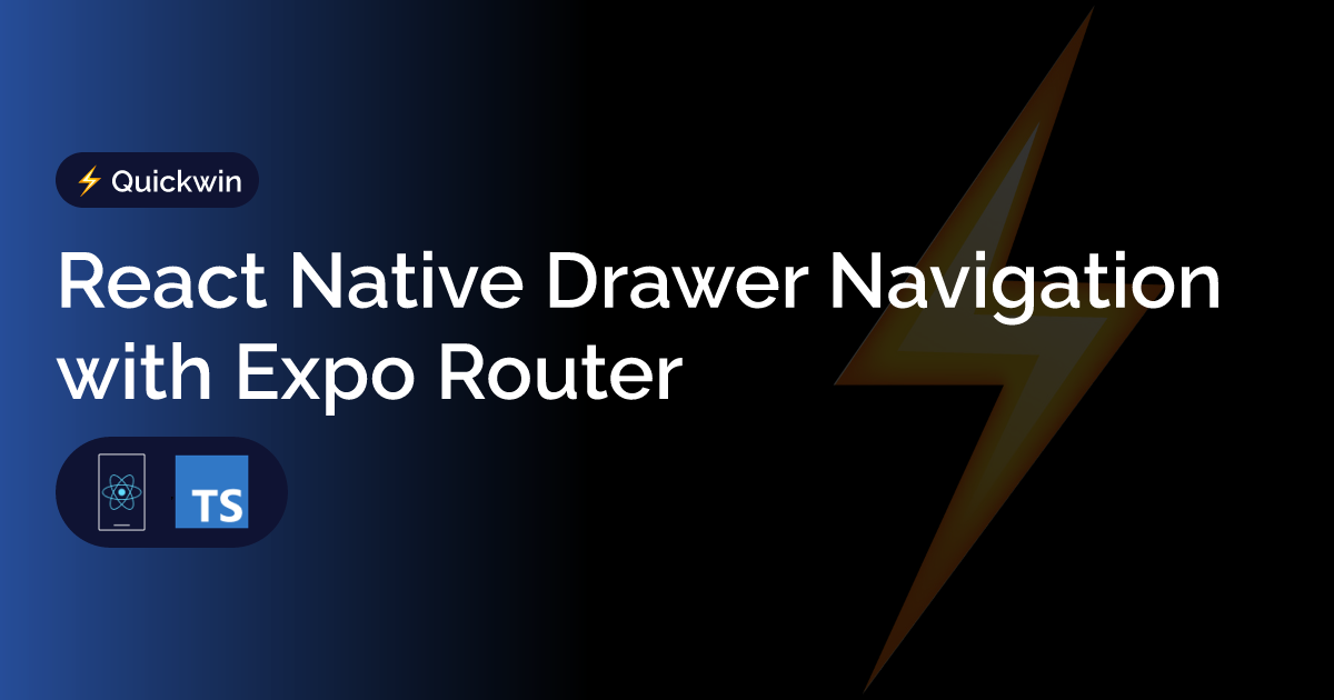 React Native Drawer Navigation with Expo Router | Galaxies.dev